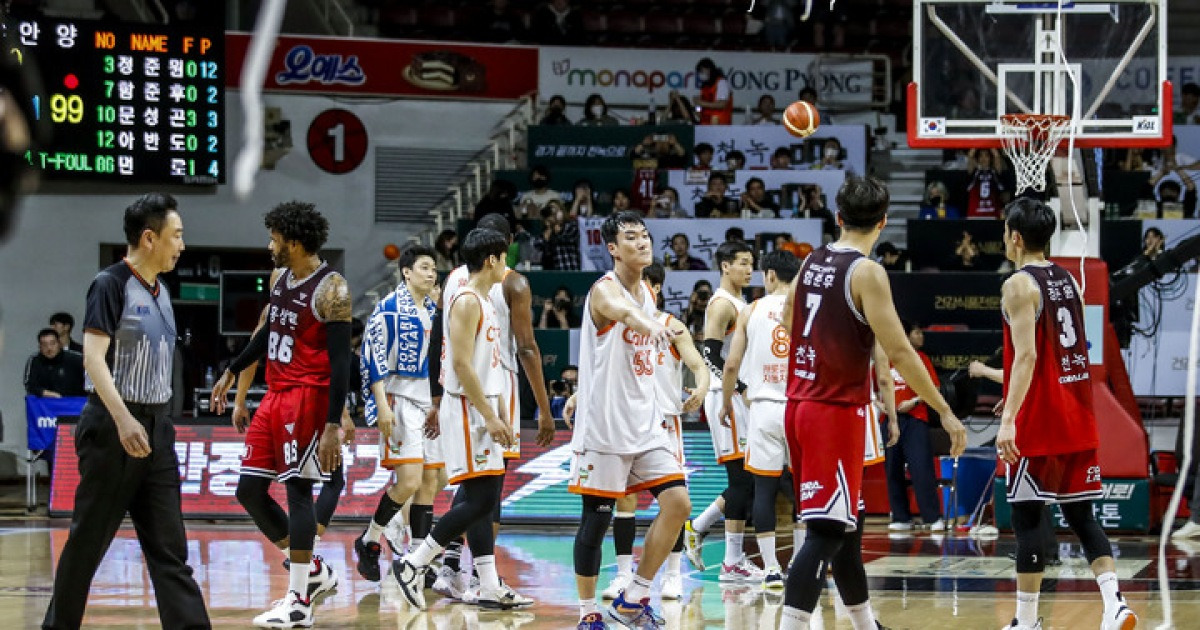 56점차로 프로농구 최다점수차 승리 거둔 안양 KGC
