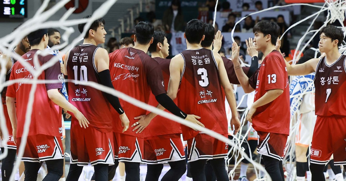 정규리그 1위 자격 증명한 KGC인삼공사…PO 최다점수차 승