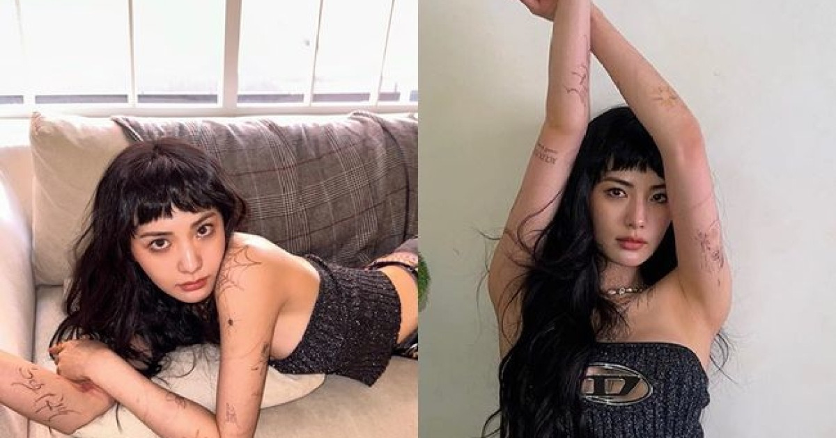 나나, 뱀→거미 작정하고 드러낸 전신 타투…171cm·48kg 바비인형