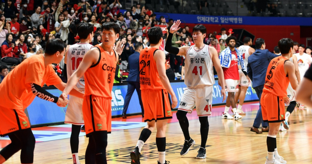 변준형 26점+오세근 더블더블, KGC 캐롯 꺾고 챔프전까지 -1승[SS고양in]