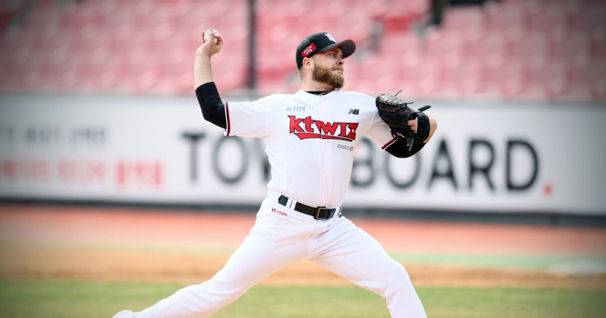 QS에 첫 승까지 달성…KT 슐서, KBO리그 적응 끝났나