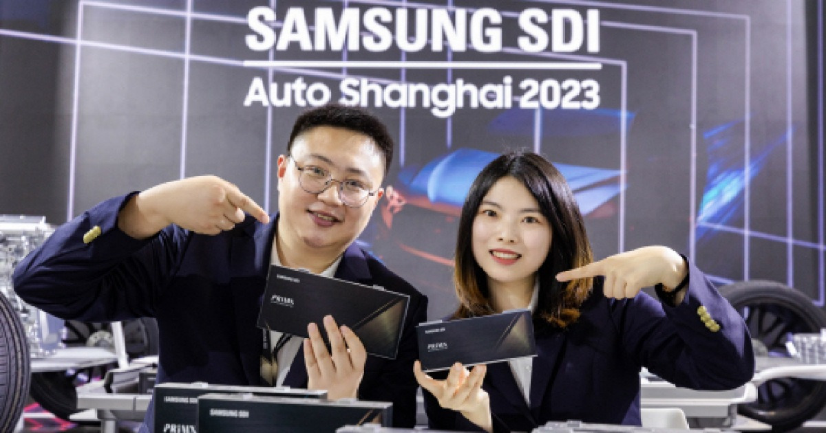 中 시장 공들이는 삼성SDI…P6·46파이 원통형 배터리 첫 선