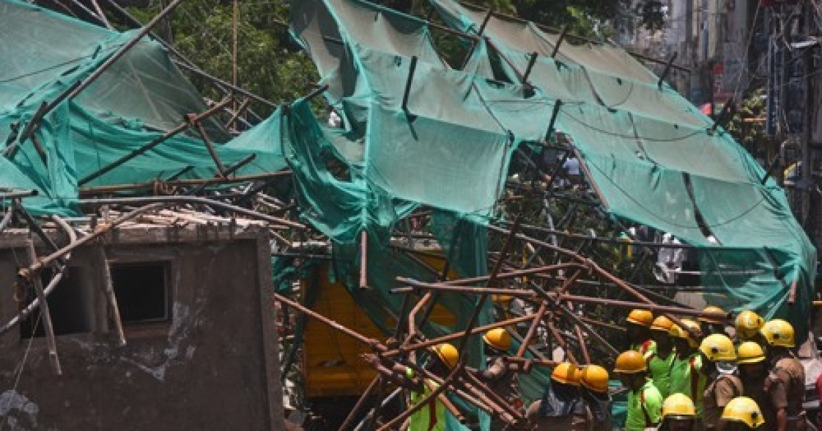 INDIA CHENNAI BUILDING COLLAPSE