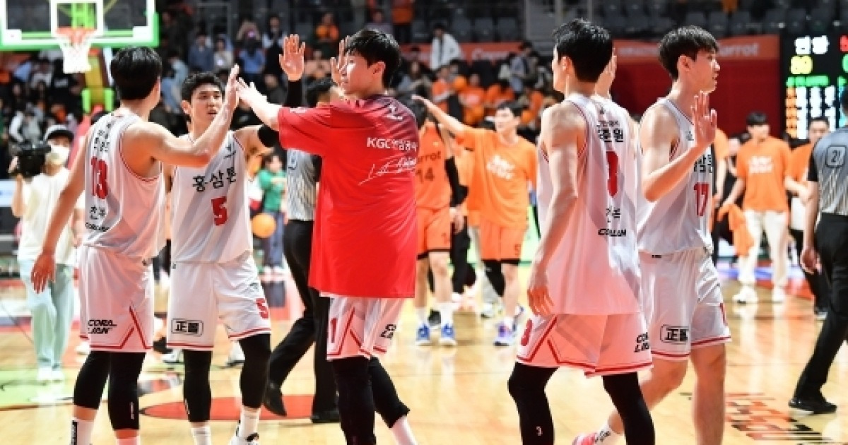 ‘Red Waves’ KGC의 3시즌 연속 챔프전 진출, 26년 KBL 역사에 단 5회만 있었던 영광 [KBL PO]
