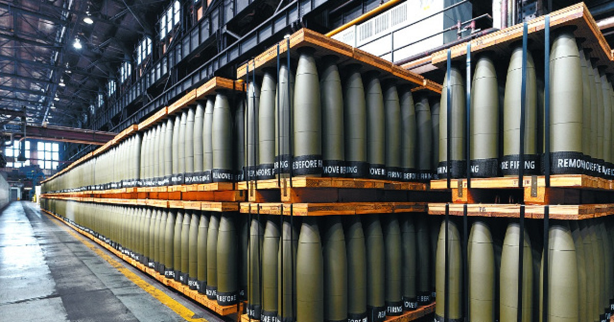 [포토] 미 육군 탄약 공장의 ‘155㎜ M795’ 포탄