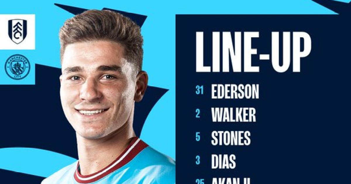 ‘EPL 1위 뺏는다’ 맨시티, 풀럼전 선발 공개...홀란드, 시어러-콜 기록에 도전