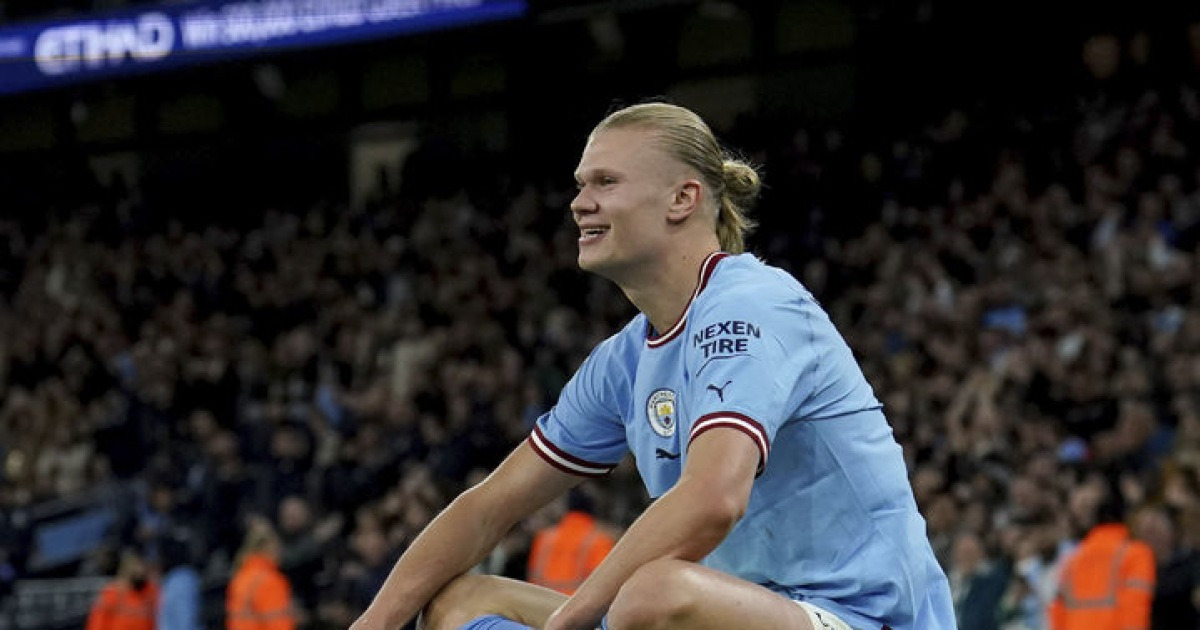 맨시티 홀란, EPL 35호골…英전설 시어러·앤디콜 넘었다