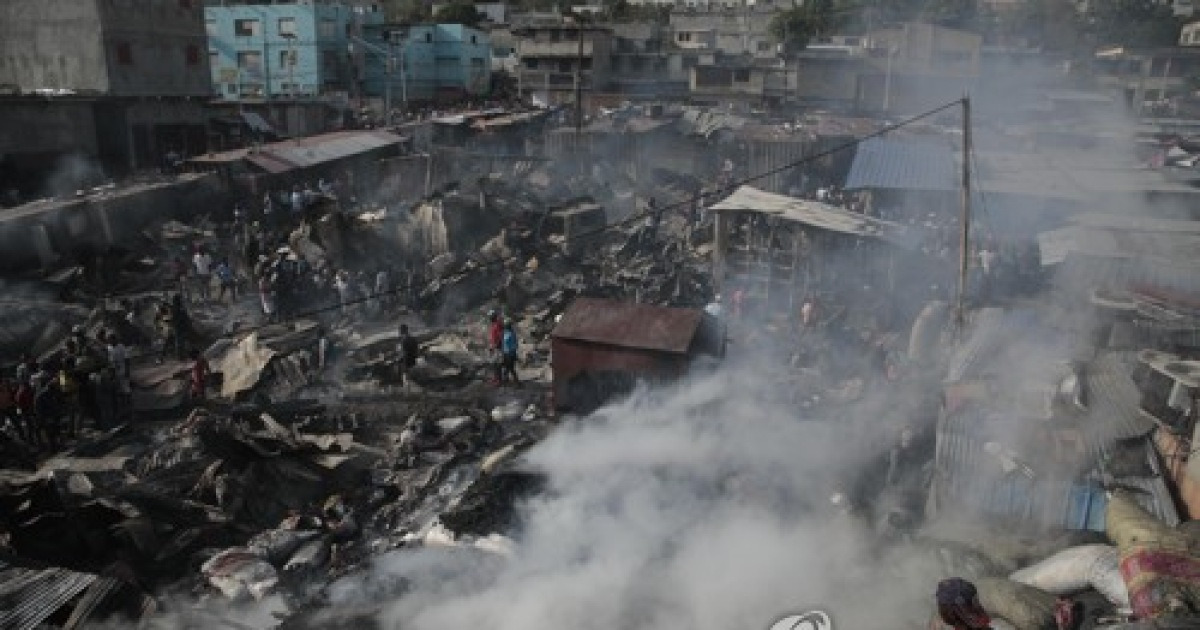 Haiti Market Fire