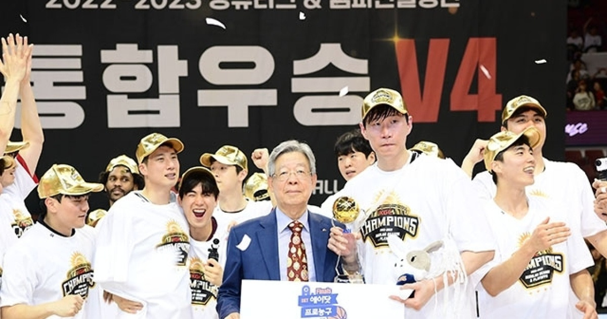 3번째 파이널 MVP ‘라이언킹’ 오세근, ‘KBL GOAT’ 양동근과 어깨 나란히 [KGC V4]