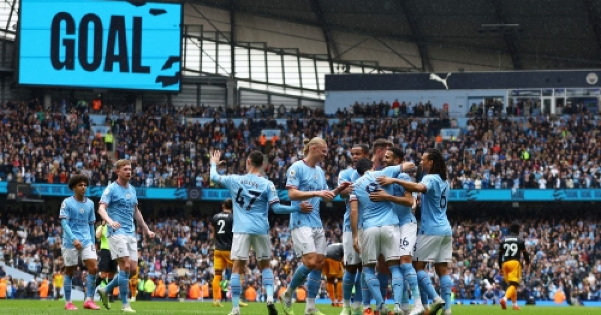 맨시티, EPL 3연패 보인다…아스널과 승점 4점 차