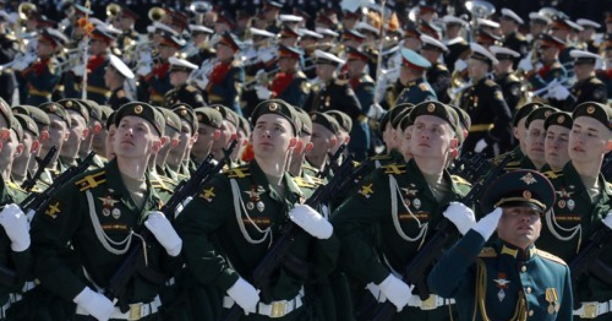 RUSSIA VICTORY PARADE REHEARSAL