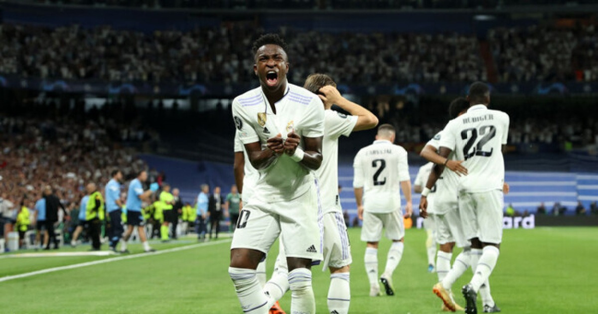 [ucl.review] 비니시우스-KDB ‘장군멍군’…레알, 맨시티와 1-1 무→승부는 맨체스터에서!