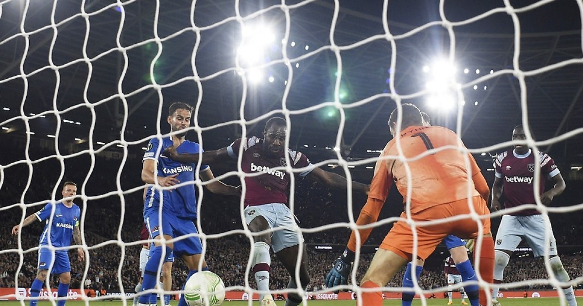 벤라마 PK골·안토니오 역전골…웨스트햄, UECL 4강 1차전 승