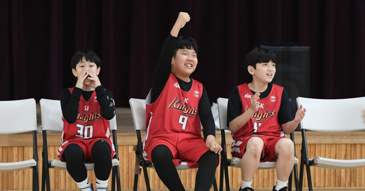 [JB포토] i리그 SK '우리팀 화이팅'