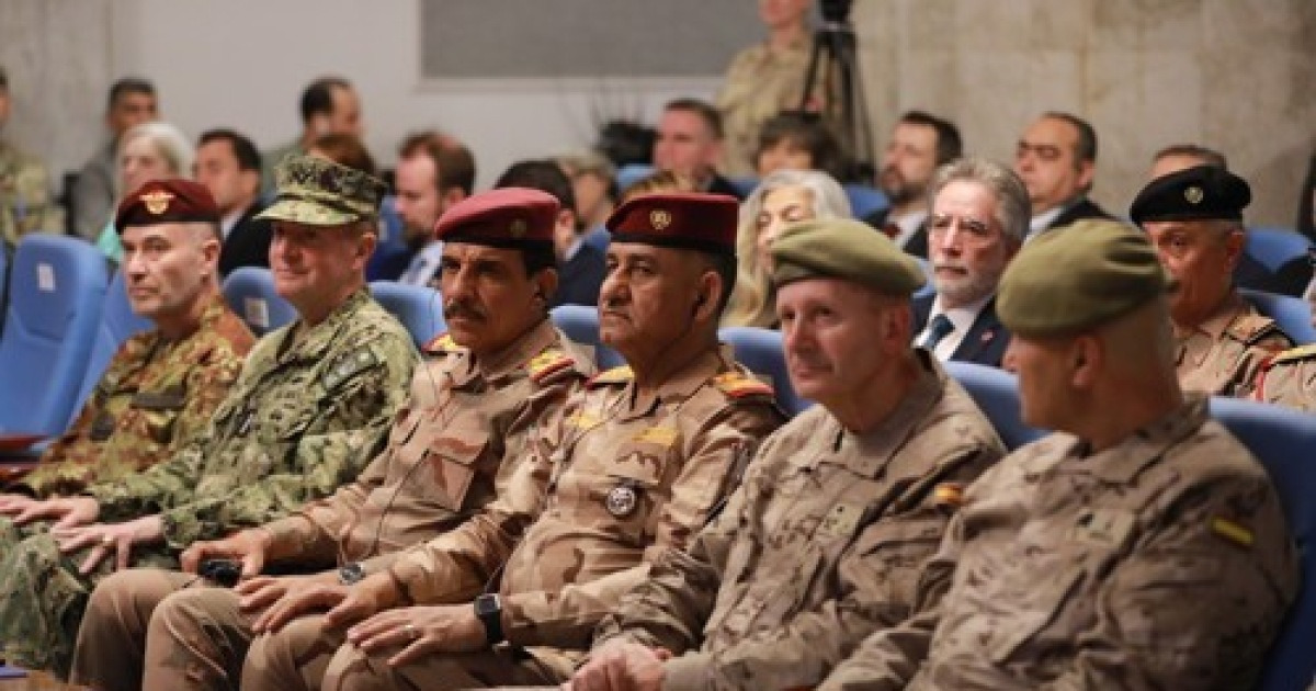 IRAQ DEFENCE NATO MISSION HANDOVER CEREMONY