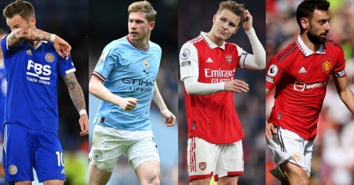 어차피 1위는 KDB?...22-23시즌 EPL 공미 TOP 4