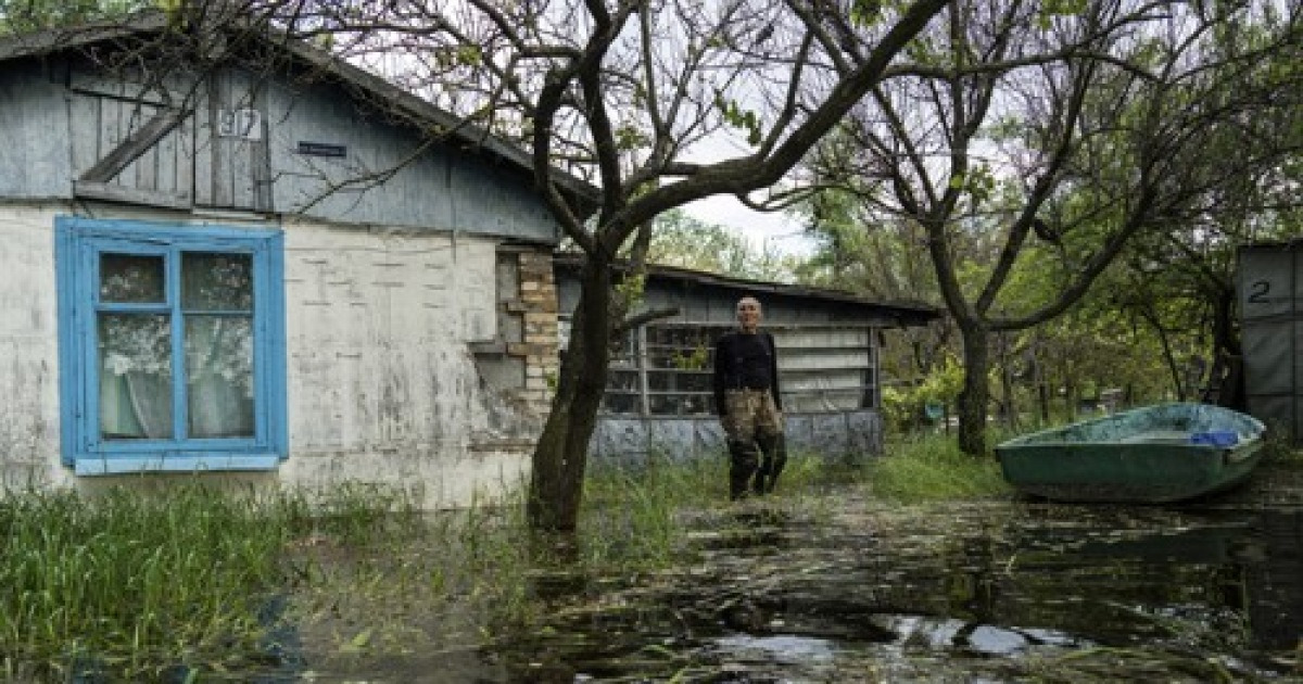 Ukraine Flooded Reservoir