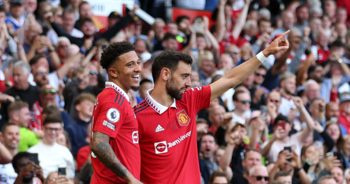 [EPL 리뷰] '산초-브루노 득점+데 헤아 PK 선방' 맨유, 풀럼에 2-1 역전승...리그 3위로 마감