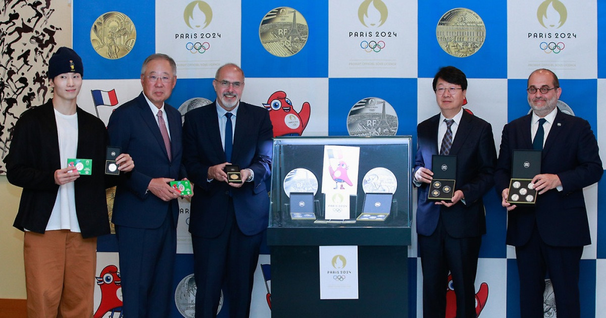 파리 2024 올림픽 공식 기념주화 공개