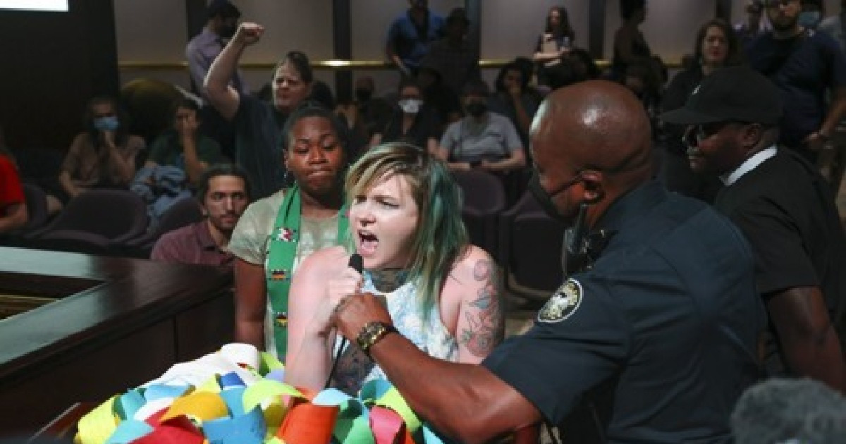 Police Training Center-Protest