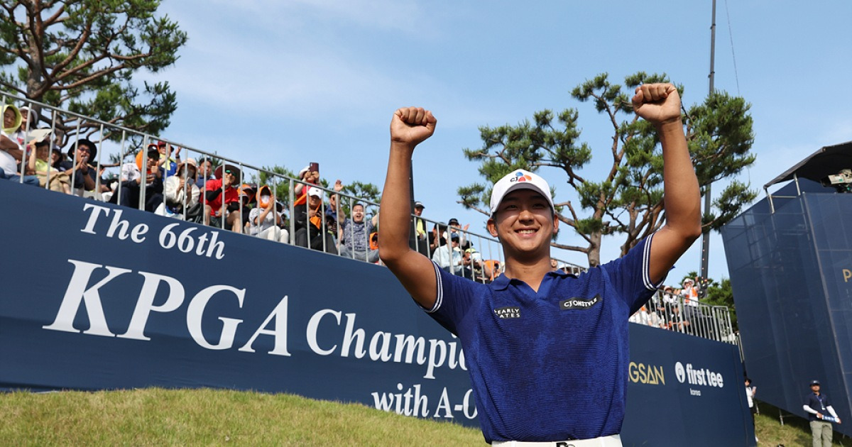 'KPGA 선수권 제패' 최승빈 "첫승 목표 일궜으니 이제 대상을 목표로"