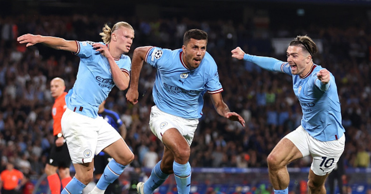 '로드리가 끝냈다!' 맨시티, UCL 결승서 인터밀란 1-0 꺾고 'EPL-FA컵-챔스 트레블 달성!' 데 브라이너 부상 변수 속 유럽 정상! 과르디올라 포효[경기종료]