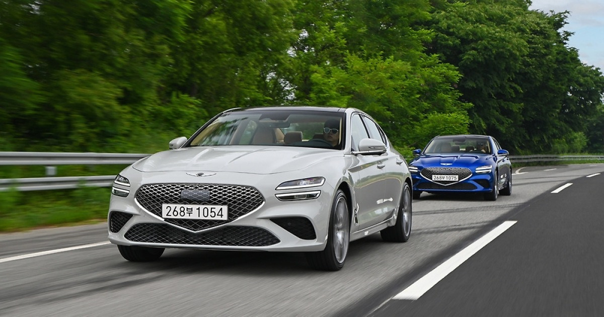 [시승기] 한층 업그레이된 주행성능…2023 제네시스 G70