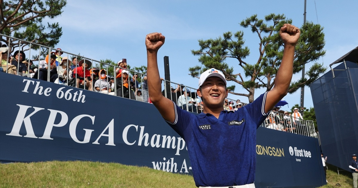 2001년생 '장타청년' 최승빈, KPGA 선수권대회 '깜짝 우승'(종합)