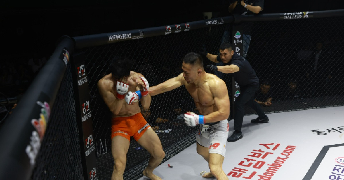 '119 소방관' 신동국, 프로 파이터 여제우 불꽃 꺼트렸다…펀치 TKO 승리