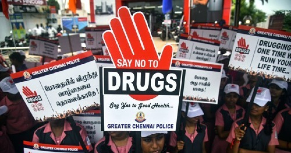 INDIA ANTI NARCOTICS RALLY