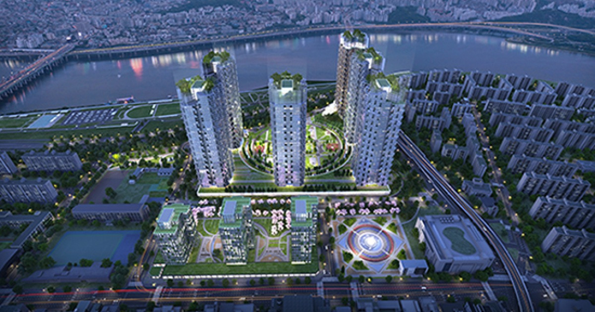 Old Apgujeong apartments compete for high-end reconstruction design