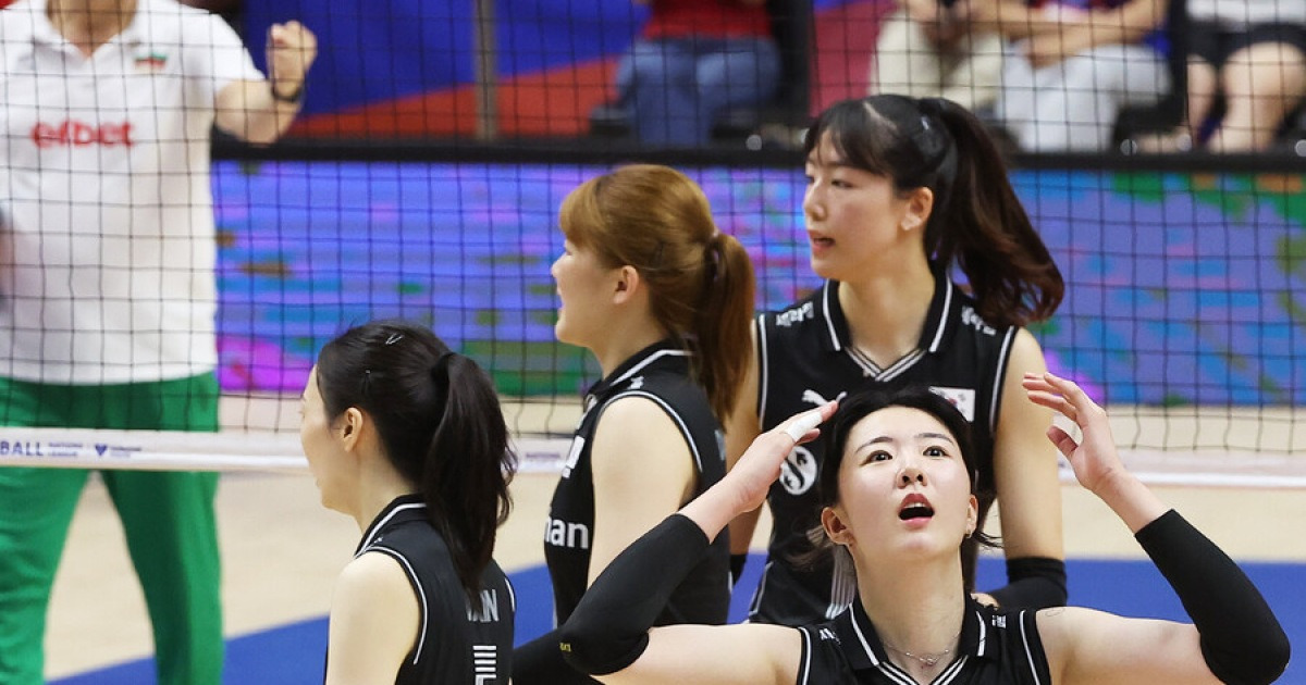 안방에서도 기적은 없었다…한국 여자배구 VNL 24연패 수렁