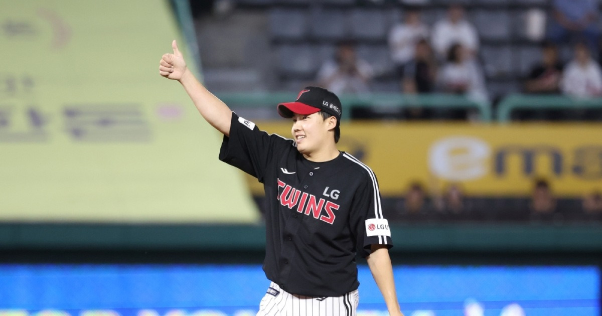 임찬규 6이닝 무실점+김민성 연타석포…LG, SSG 14-0 대파→3연승+선두 탈환 [문학:스코어]