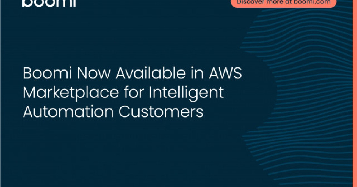 Boomi Now Available in AWS Marketplace for Intelligent Automation Customers