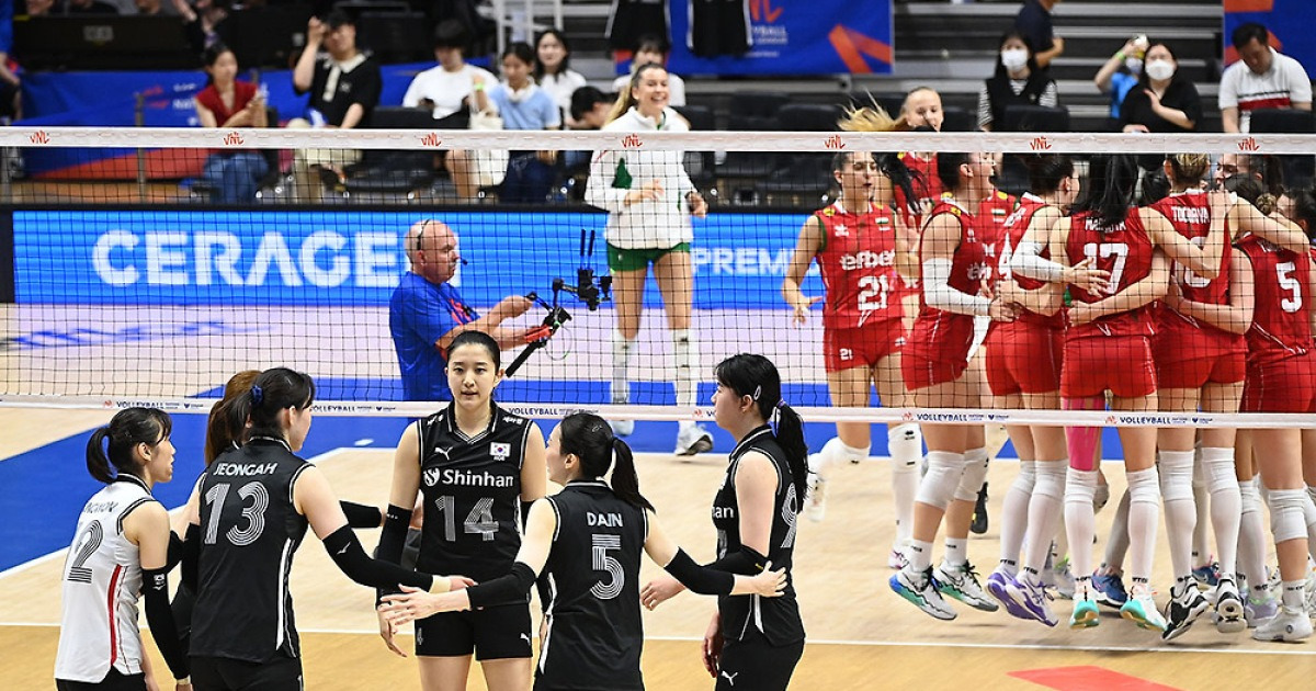 '안방서도 안 되네'…여자배구, 불가리아에 1-3 패배→VNL 24연패 '굴욕'