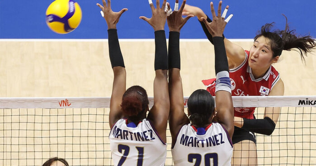 에이스 빠진 도미니카공에 셧아웃 패…여자배구 VNL 10연패 수렁