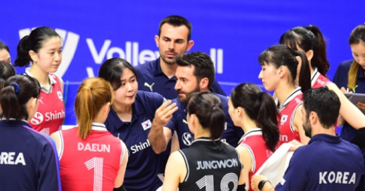 '초유의 2연속 대회 전패→VNL 27연패 사태' 직전...'세자르호'에는 희망이 보이지 않는다