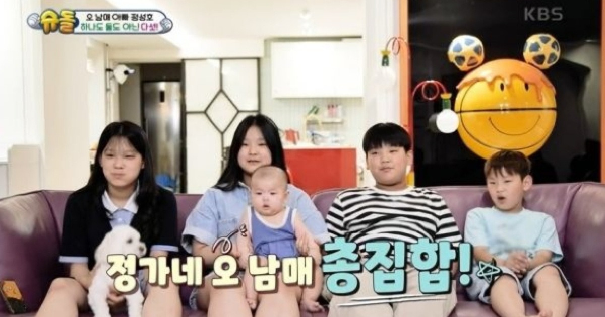 [TVis] ‘5남매 아빠’ 정성호 “50세에 얻은 막내 덕분에 ‘슈돌’ 출연”