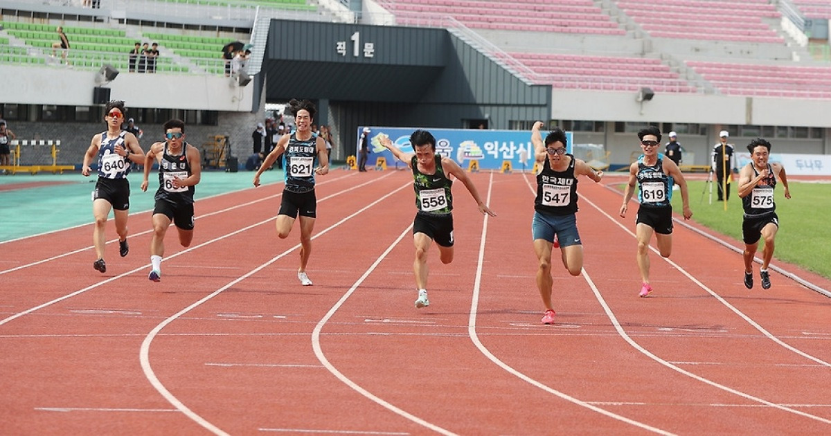 항저우AG 대표 이재성, 종별육상 대학부 100m 10초33으로 우승