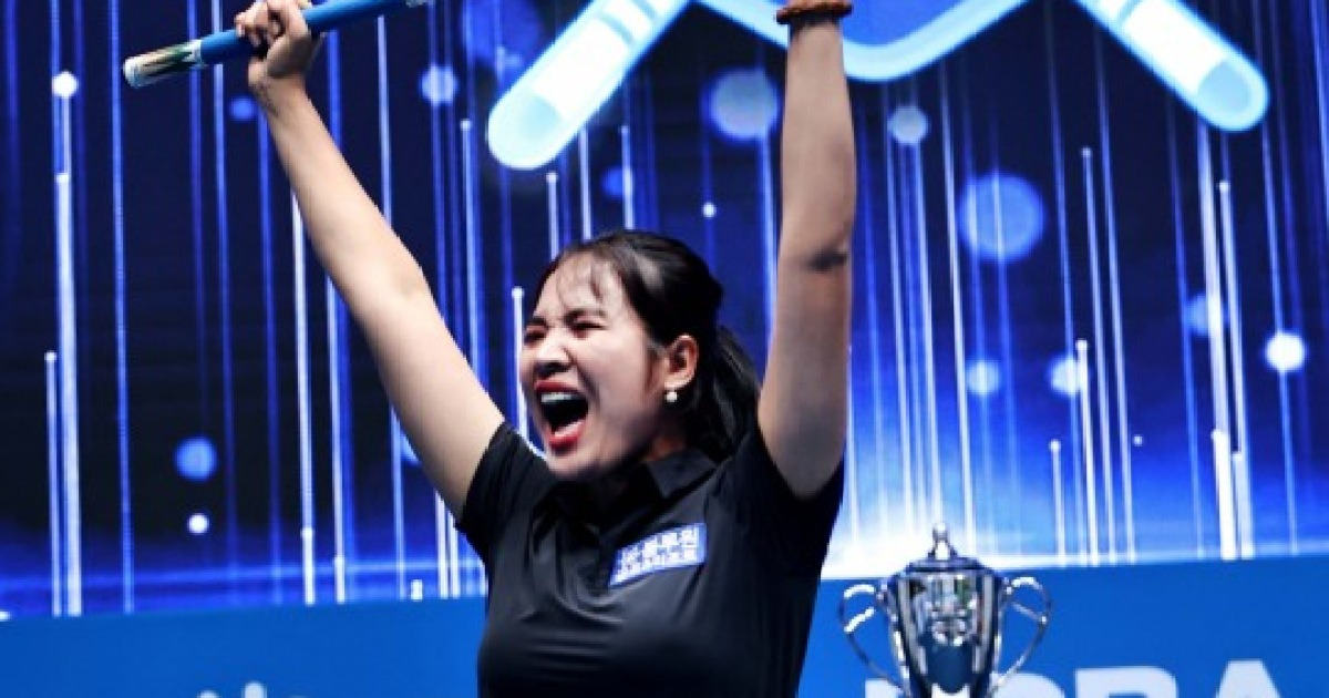 LPBA 최다 우승 스롱 피아비, 기쁨의 환호