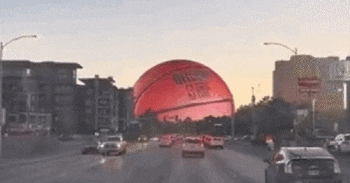 라스베이거스에 등장한 ‘3조원’ 거대 농구공, 진짜일까?