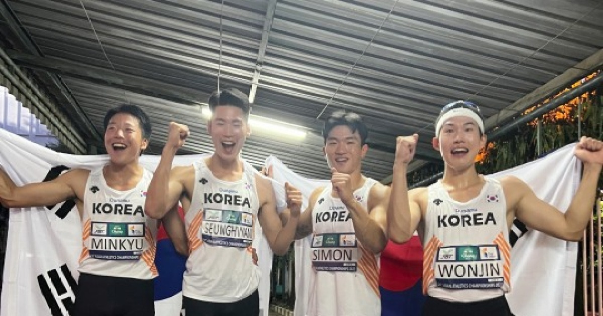 한국 남자 400m계주, 아시아선수권서 38년 만에 동메달 쾌거
