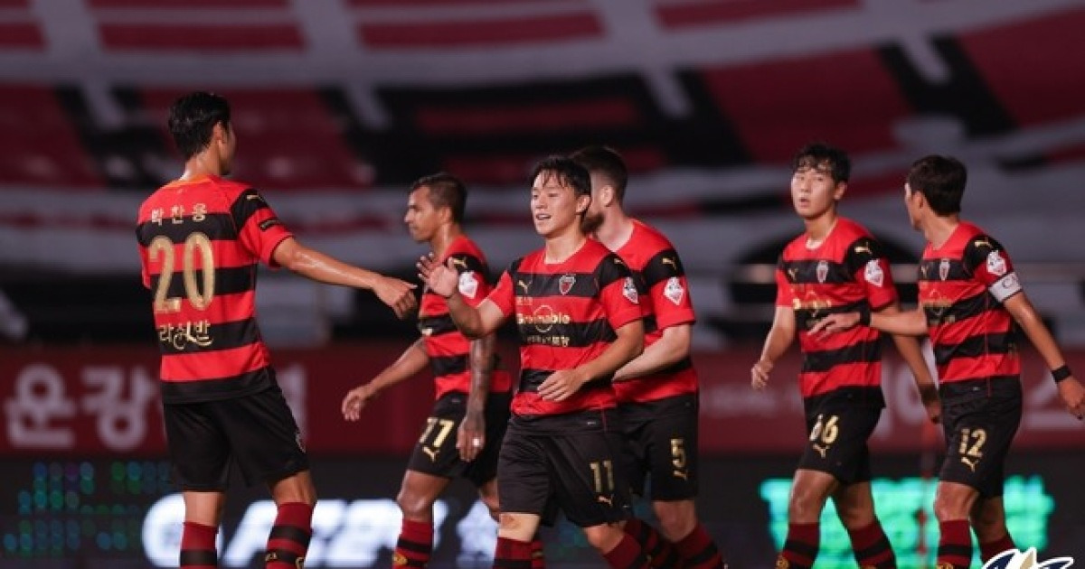 [K리그1 리뷰] '1-0→1-2→4-2', 포항, 제주에 4-2 역전승...완델손 1분 만에 '1G 1AS'