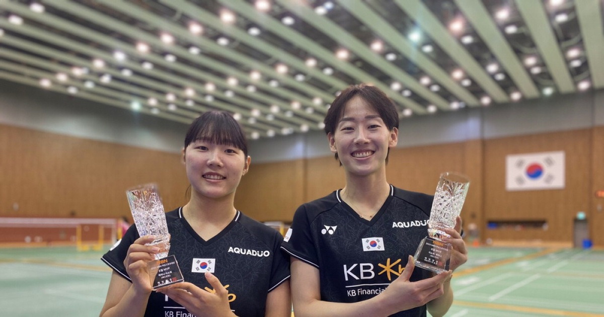 우승 3회 배드민턴 이소희·백하나 MBN 여성스포츠대상 6월 MVP