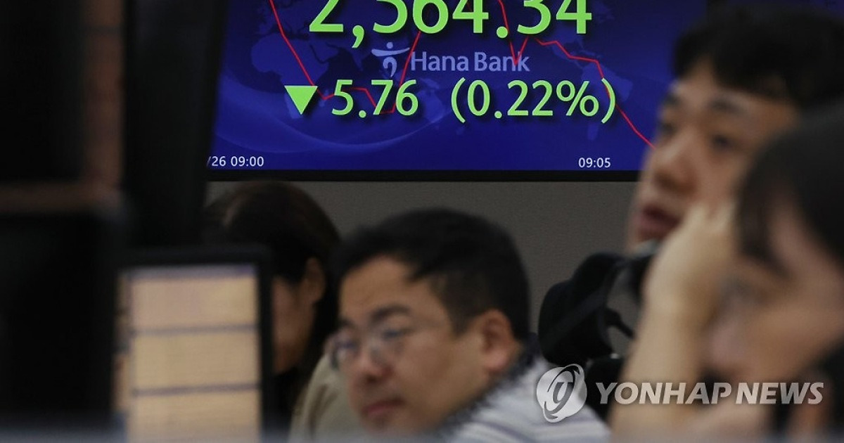 코스피, 美 FOMC·실적발표 관망…2,610대서 약보합세(종합)