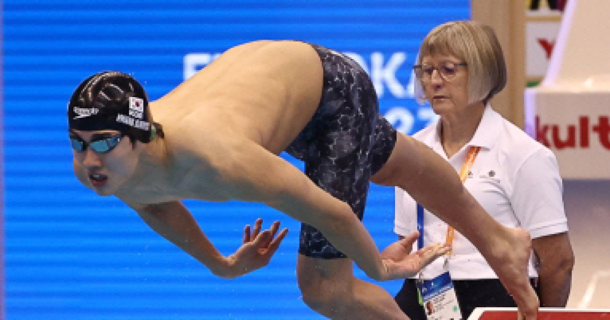 황선우, 세계수영선수권 자유형 100m 준결승 진출