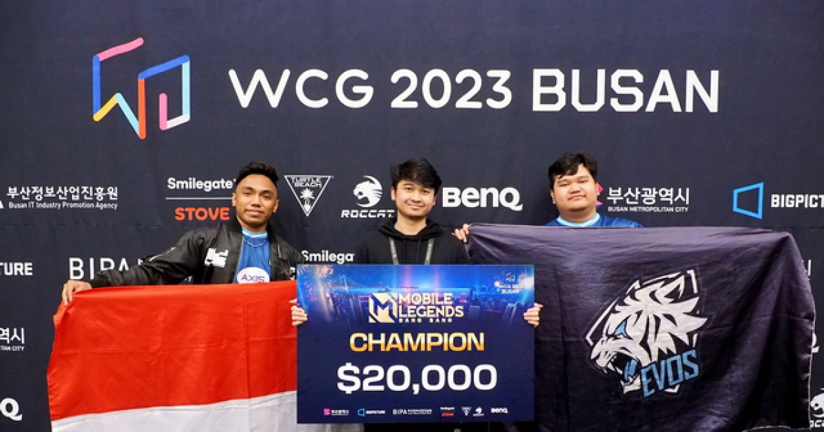 [WCG] 모바일 레전드: 뱅뱅 우승 에보스 아이콘 “첫 세계 대회 우승 기뻐…다음 대회도 노릴 것”