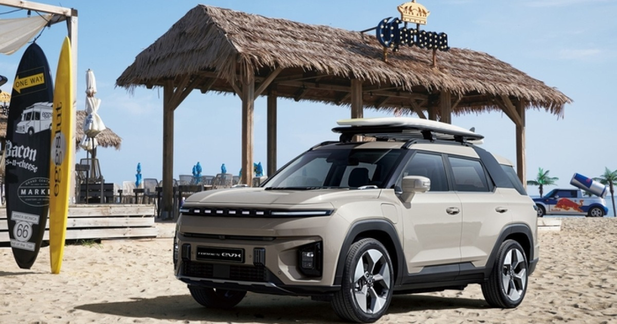 KG, 3000만원대 전기차 '토레스 EVX' 9월 출시…420㎞ 달린다