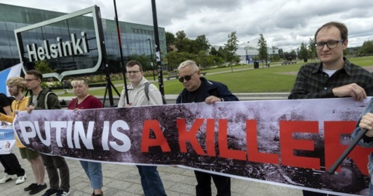 FINLAND RUSSIA PROTEST