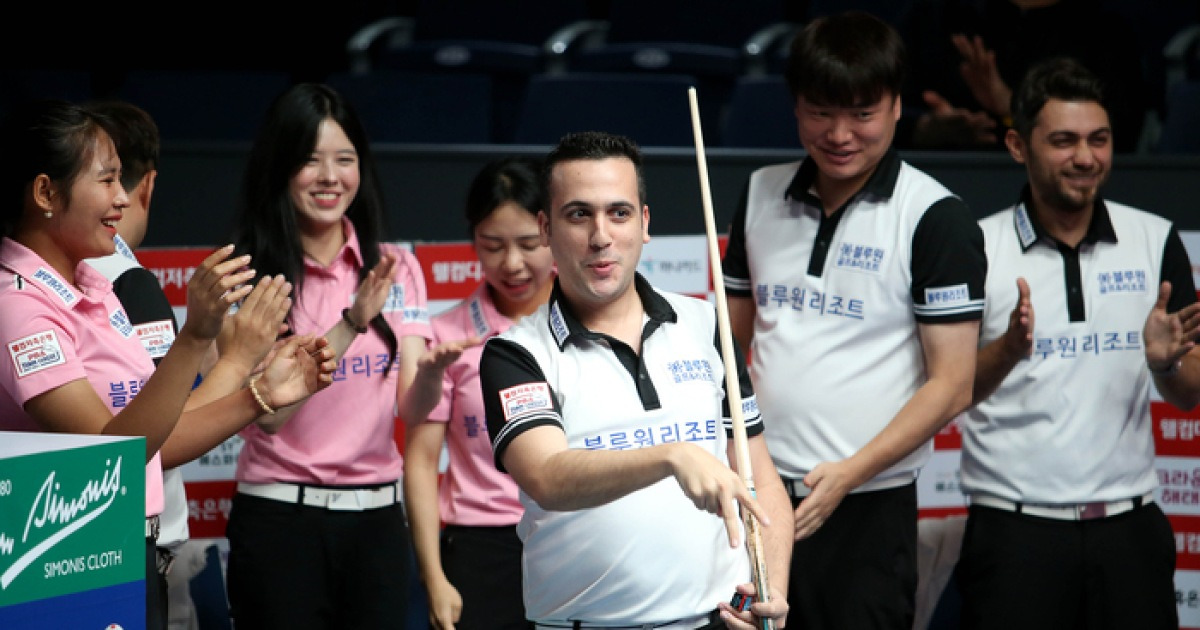 1R 최하위→2R 선두로…‘디펜딩 챔프’ 블루원, SK렌터카에 4-1 완승 [PBA 팀리그]